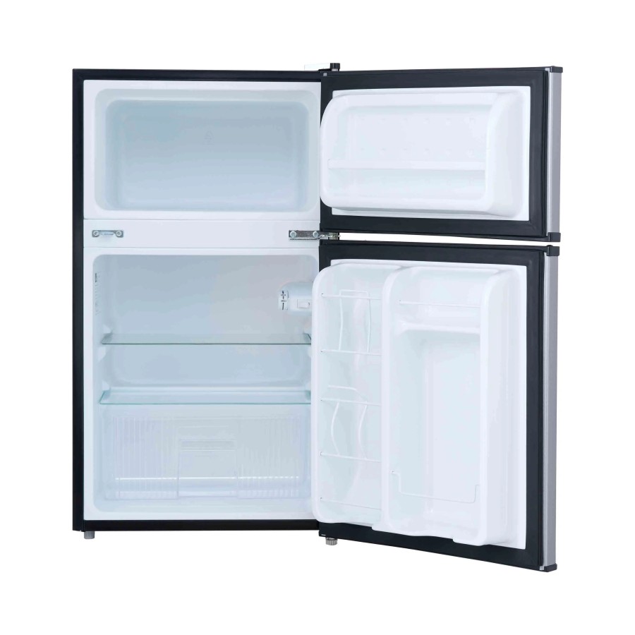 REFRI MIDEA MINI BAR 3.4P MDRT87CCDLS-CA 2 PUERTAS SILVER